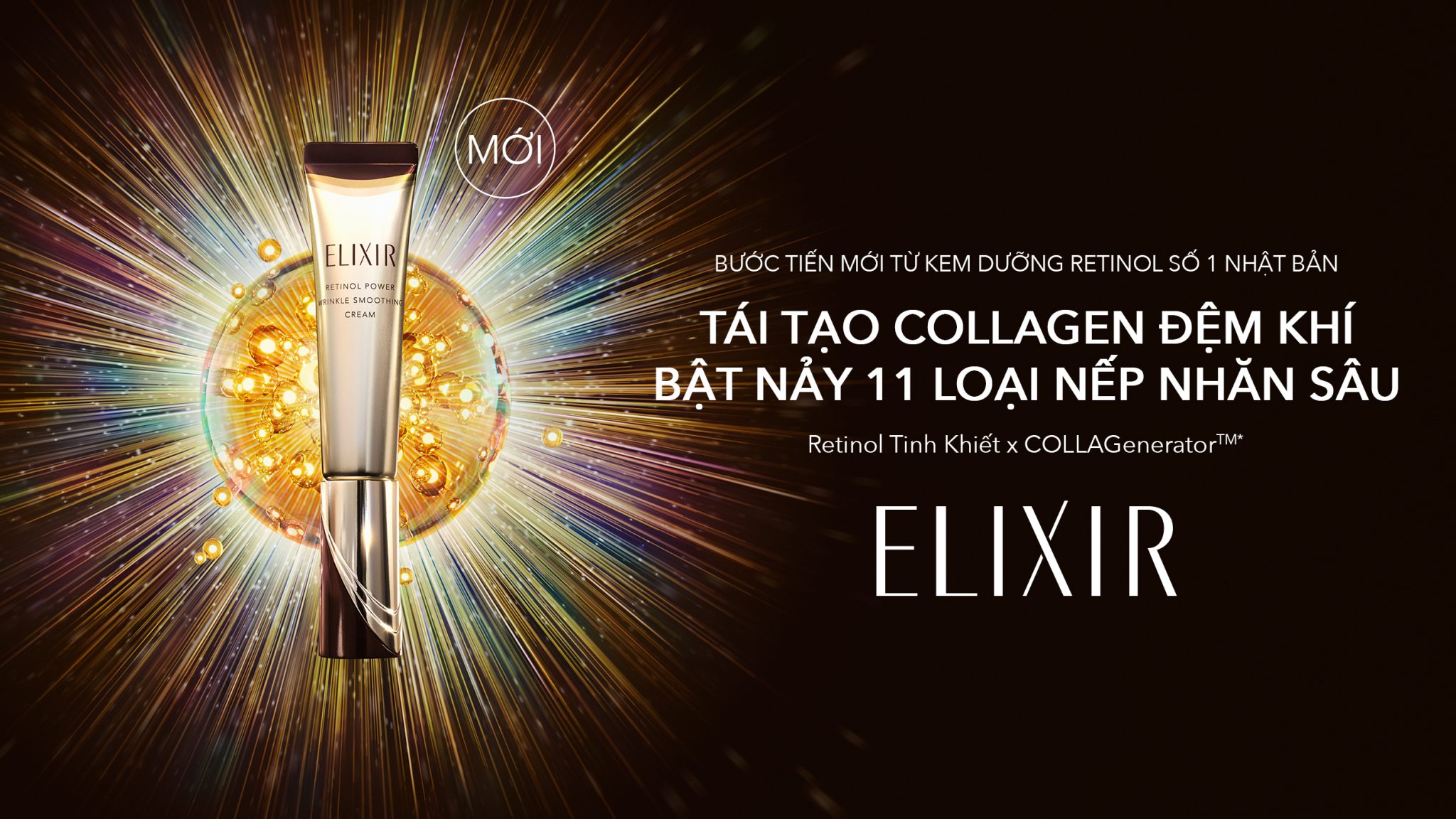 ELIXIR Retinol Wrinkle Cream tái tạo collagen đệm khí | Harper's Bazaar ...