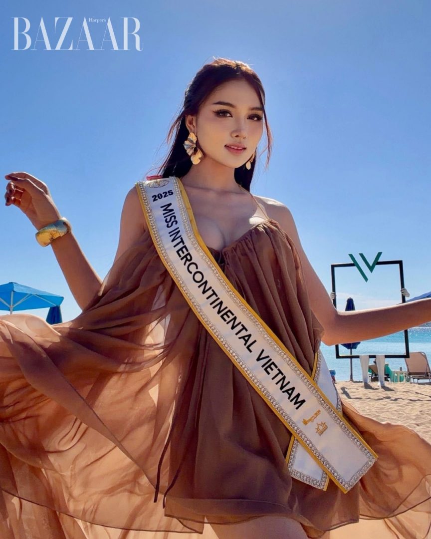 Á hậu Thu Ngân nhận sash đại diện Việt Nam tại Miss Intercontinental ...